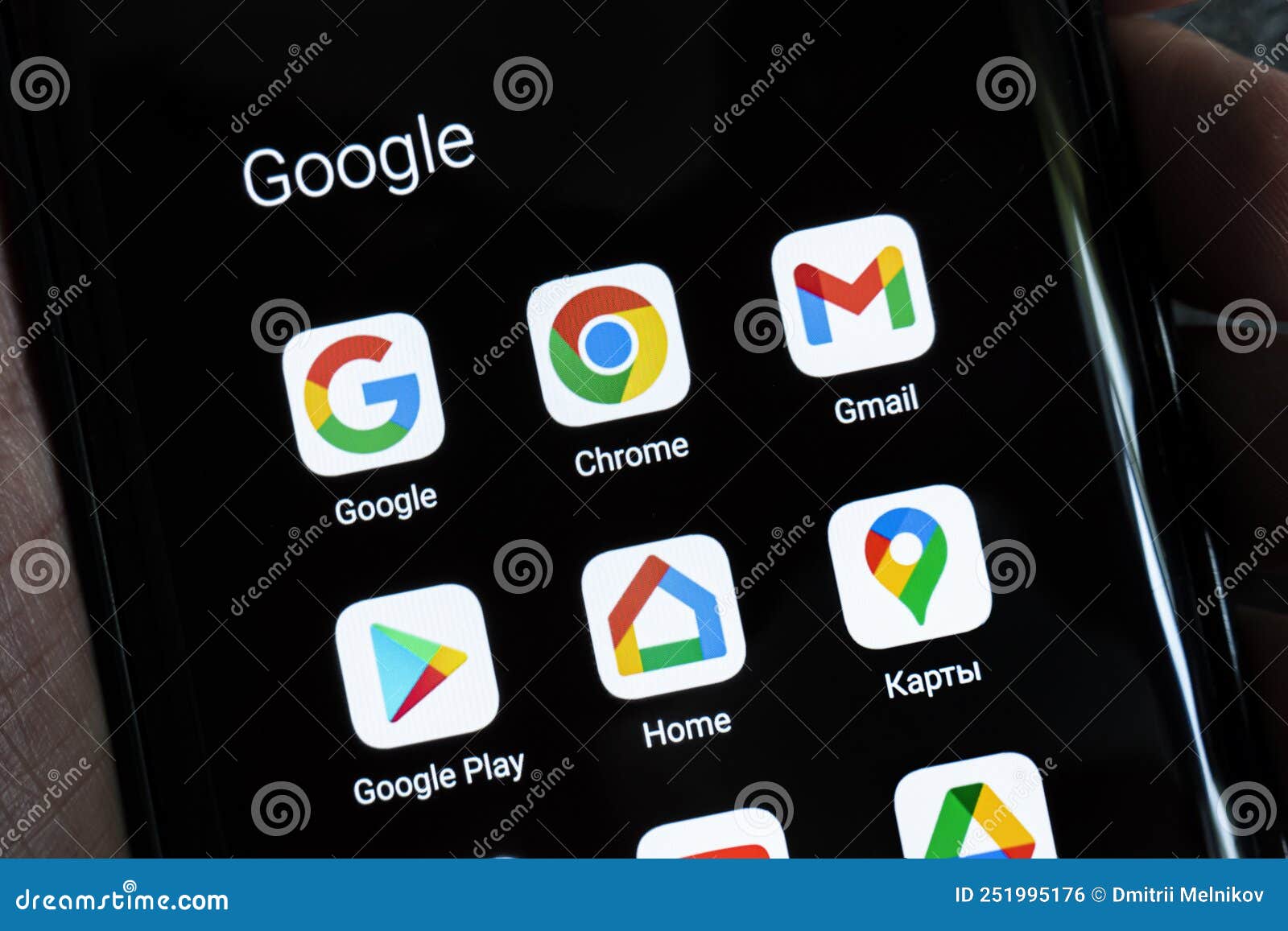 Google Apps Icons on Screen. Google LLC is an American Multinational ...