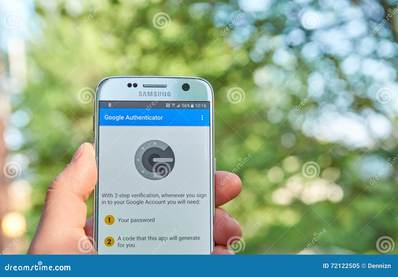 Google Authenticator app editorial image. Image of android - 72122505