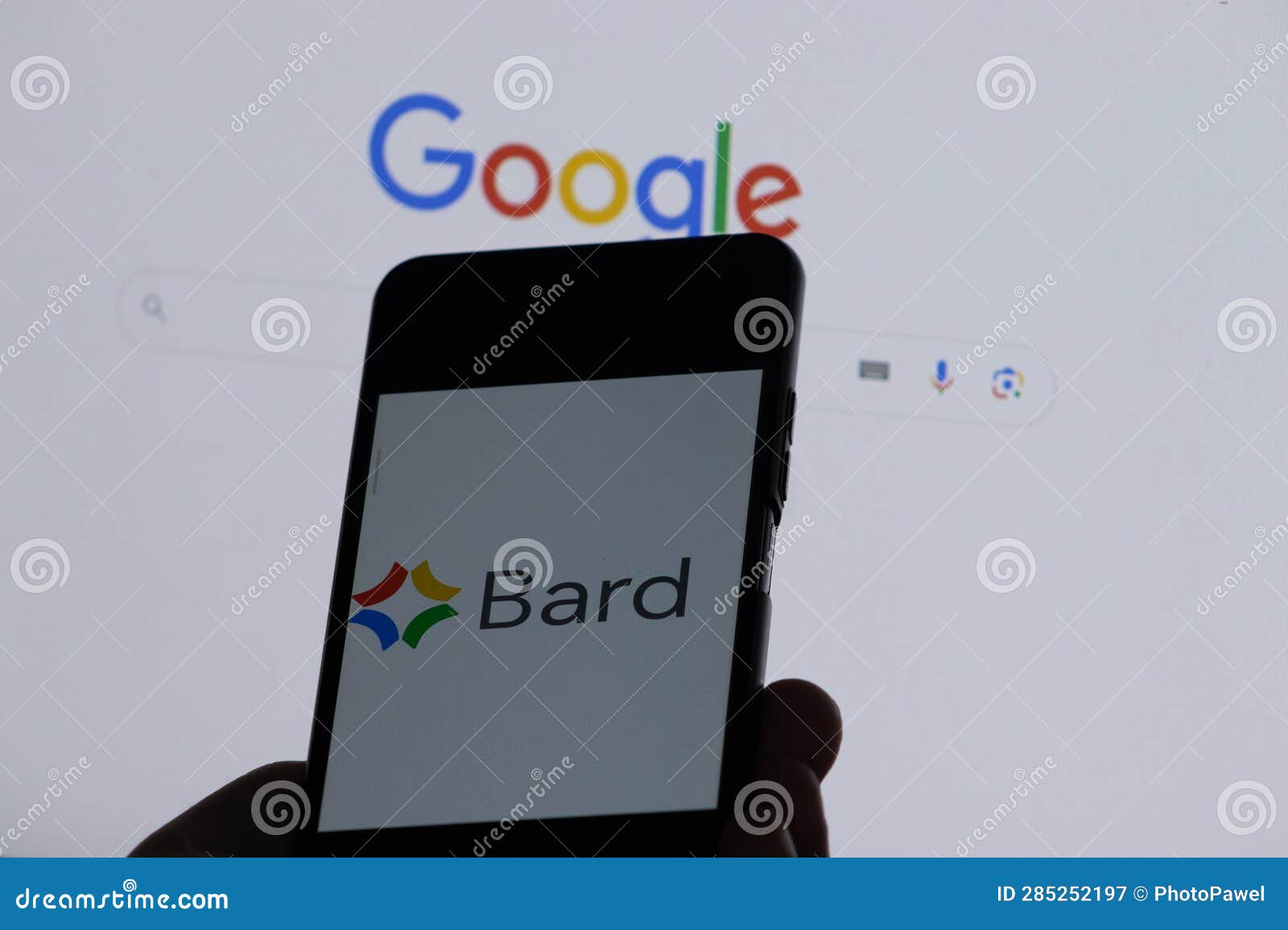 Google Bard Logo on Mobile Device. AI Chatbot Technology Editorial Photography - Image of search ...