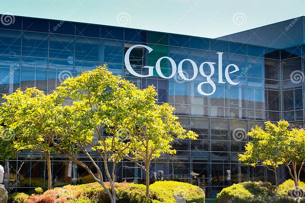 Google Corporate Headquarters Editorial Stock Image - Image of trees ...