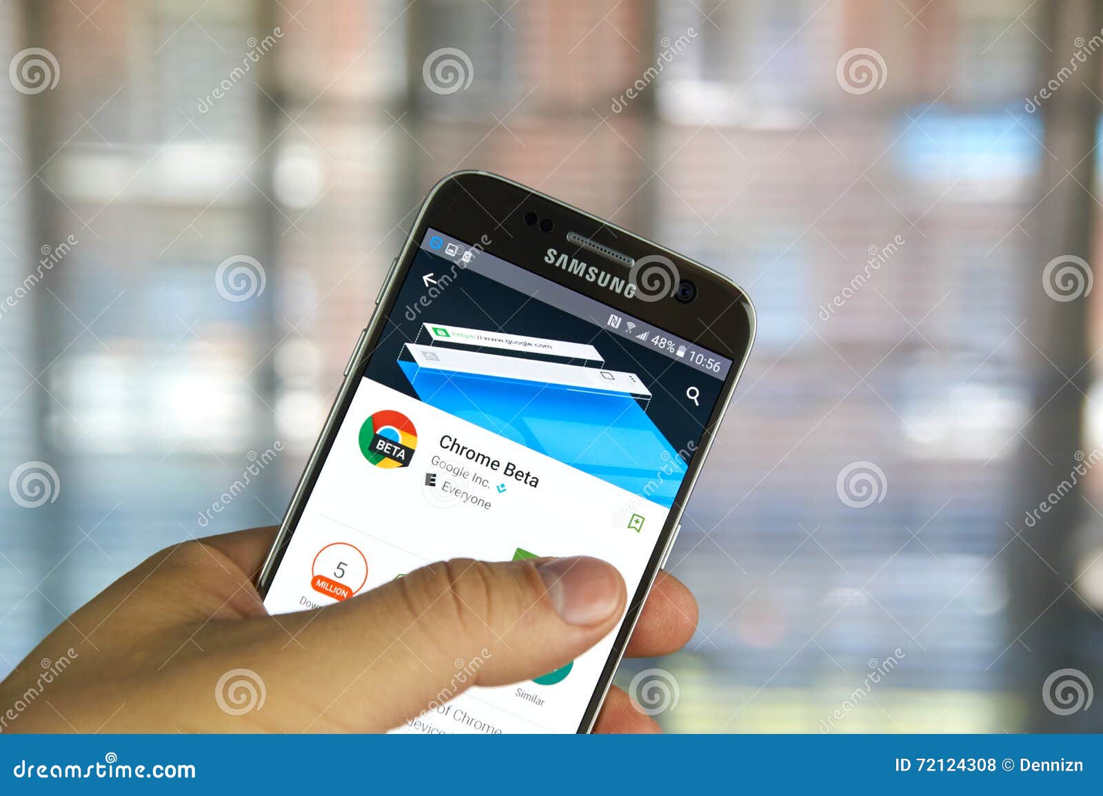 Google Chrome beta app editorial stock photo. Image of android - 72124308