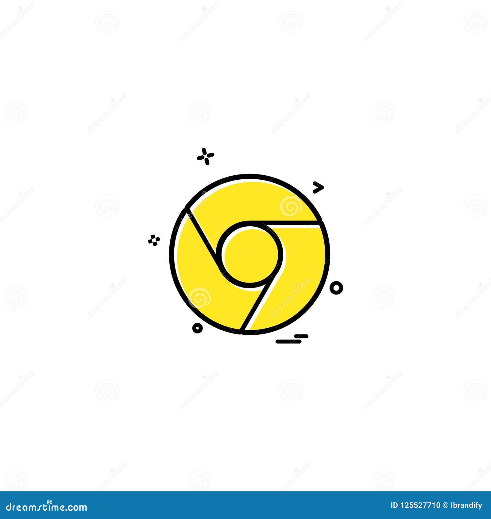 Google Chrome Icon Design Vector Editorial Image - Illustration of ...