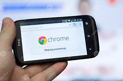 Google Chrome Mobile Web Browser Editorial Stock Image - Image of ...