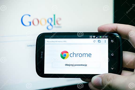 Google Chrome Mobile Web Browser Editorial Stock Photo - Image of ...