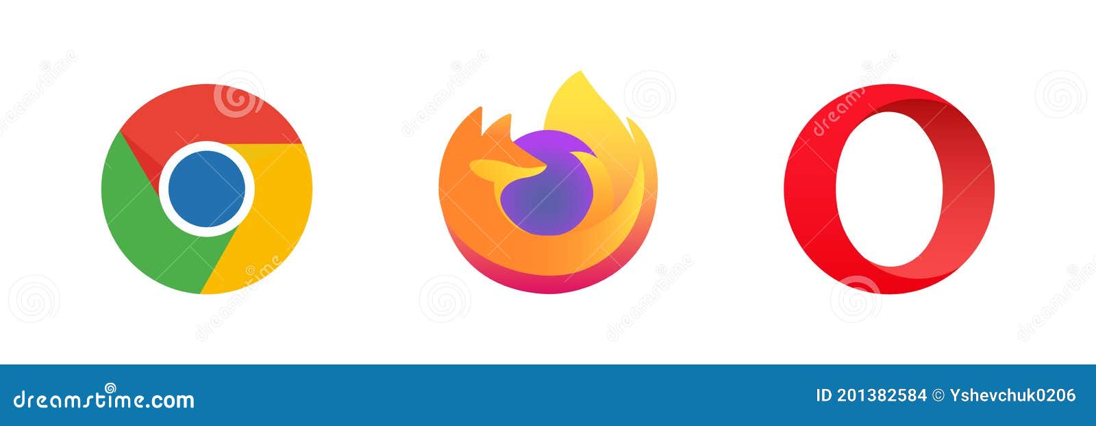 Google Chrome, Mozilla Firefox and Opera - Popular Internet Browsers ...