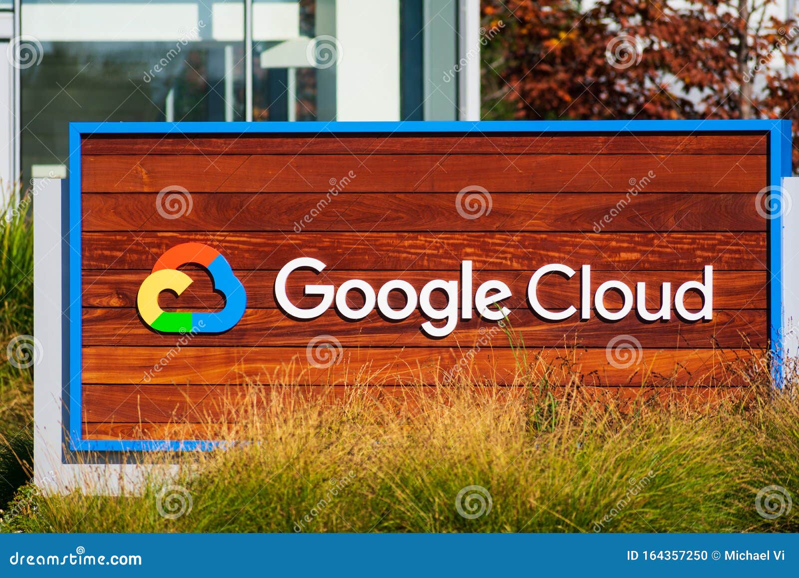 Google Cloud Sign is Displayed at Google Campus in Silicon Valley ... Google Cloud Sign is Displayed at Google Campus in Silicon Valley ...