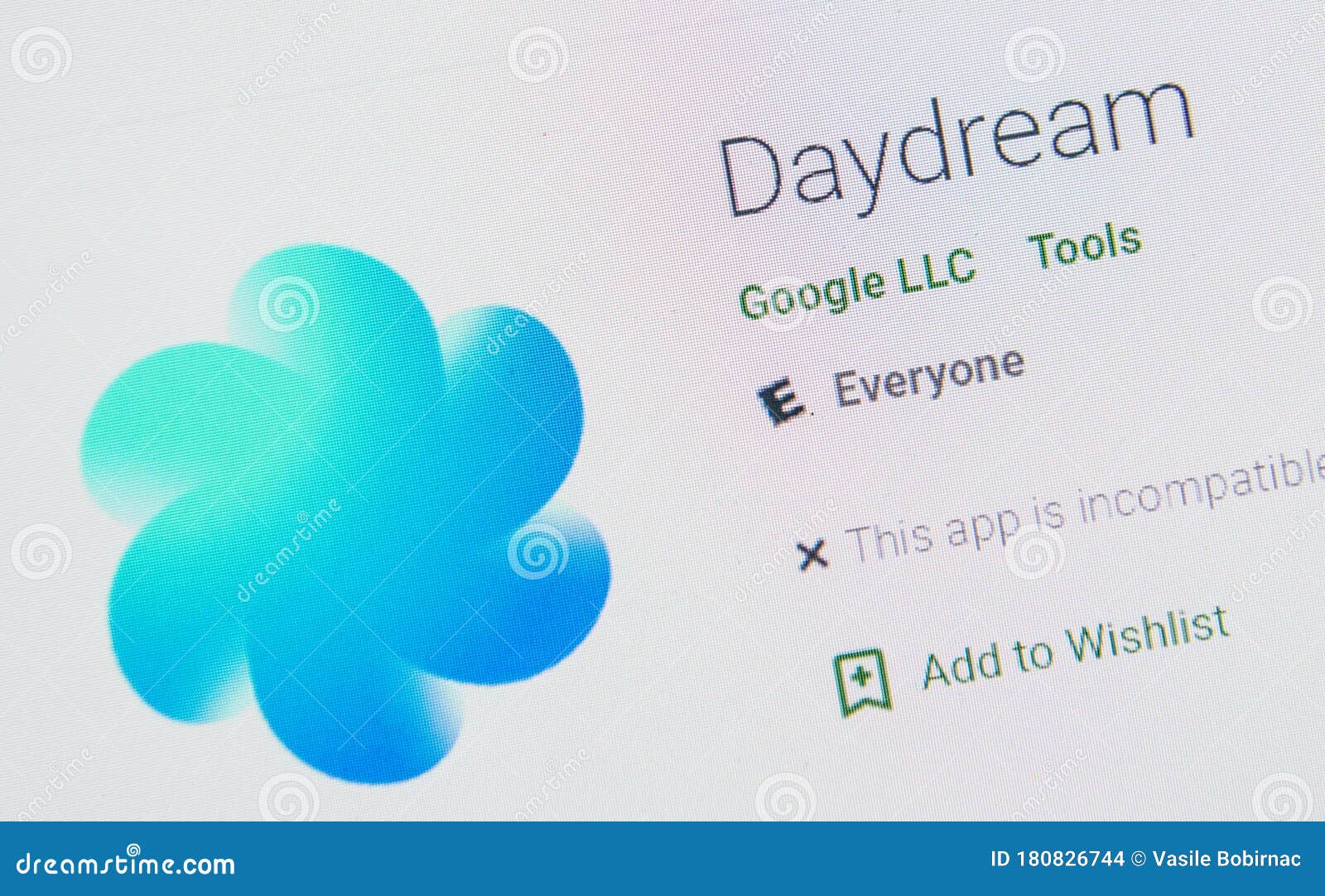 Google Daydream App Icon. Selective Focus. Editorial Stock Image ...