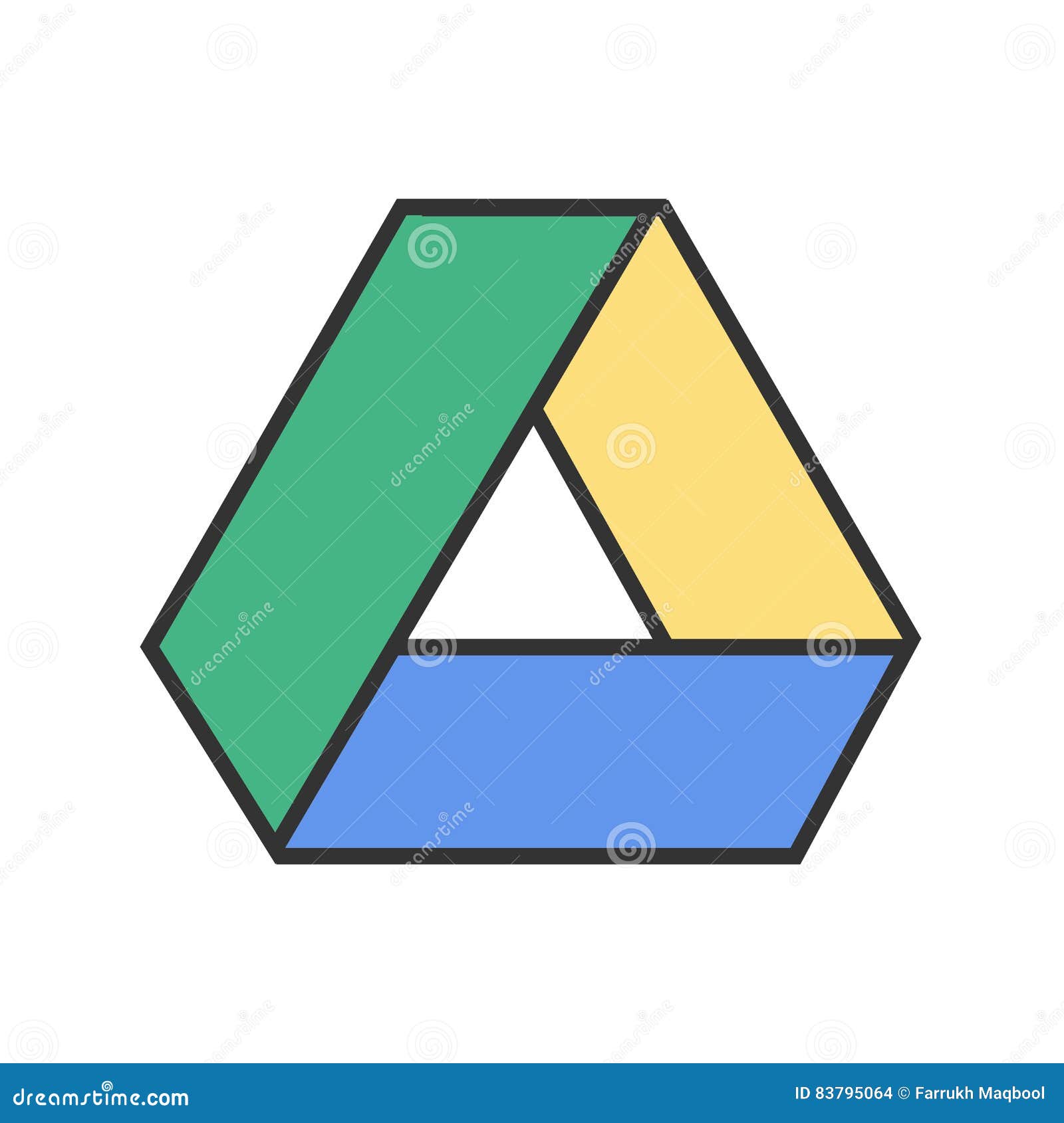 Google Drive Logo Spotlighted On Black Background Editorial Image ...
