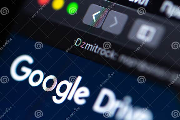 Google Drive Web Page in Browser. Google Drive Application is File ...