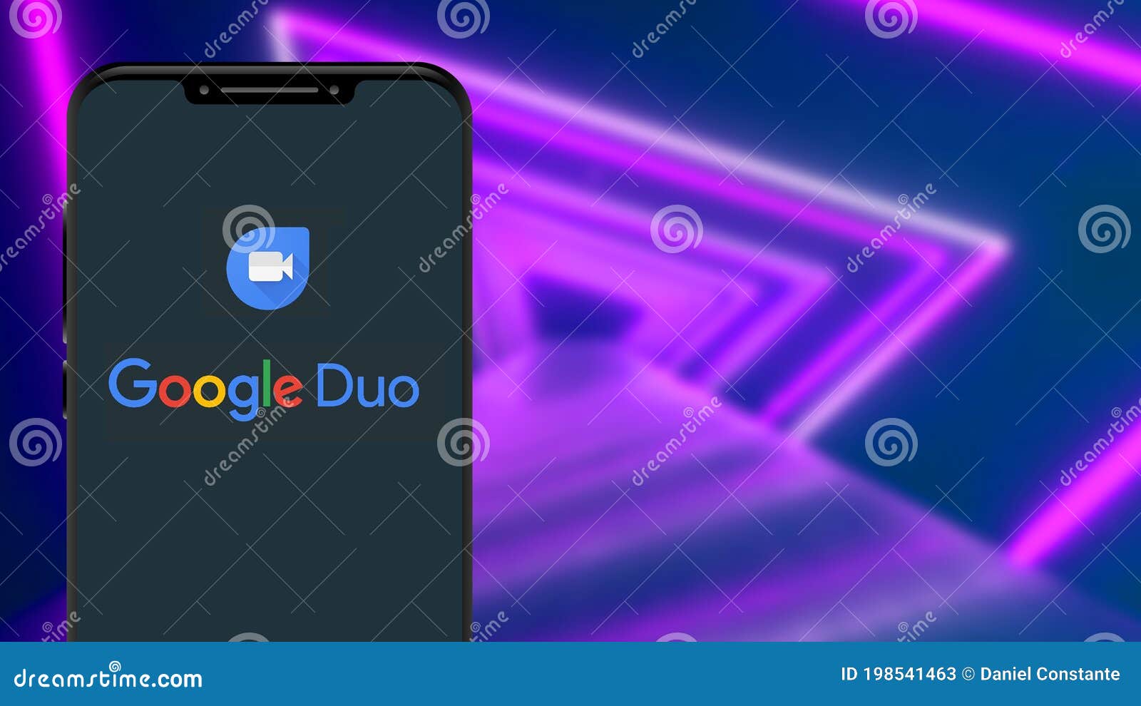 Google Duo是谷歌开发的移动视频聊天应用 编辑类库存照片. 图片 包括有 比赛, 安装, 任命的 - 198541463