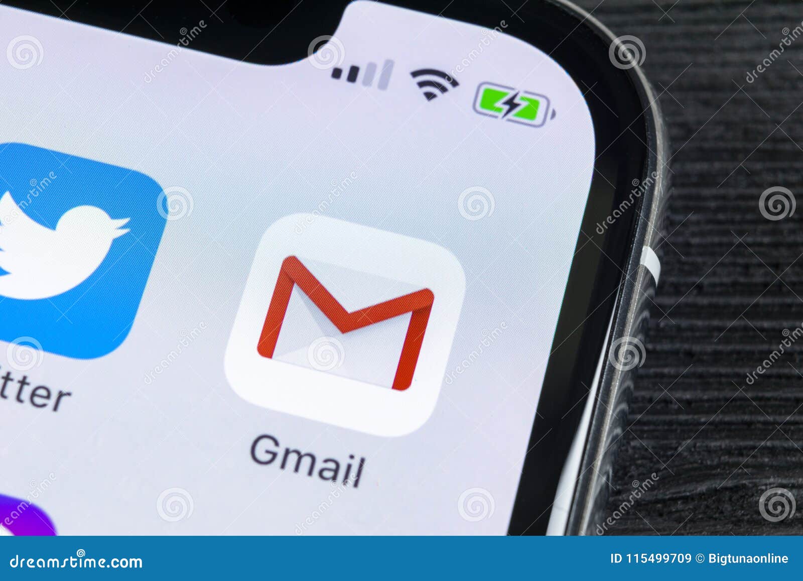 Google Gmail Application Icon on Apple IPhone X Smartphone Screen Close ... Google Gmail Application Icon on Apple IPhone X Smartphone Screen Close ...