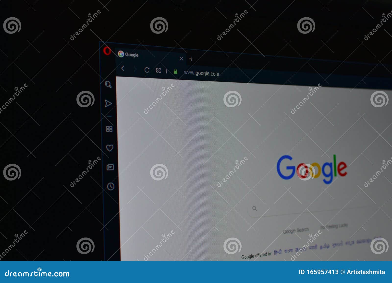 Google Website on Computer Screen Editorial Stock Photo - Image of ...