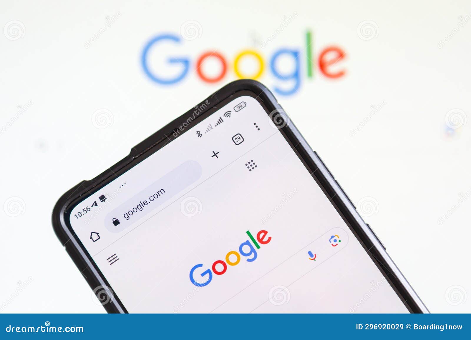 Google Logo of the Computer Hardware Software Manufacturer on a Mobile ...