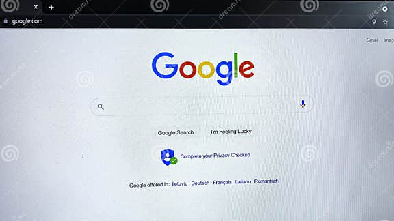 Google Logo on a Computer Screen Editorial Stock Photo - Image of ...