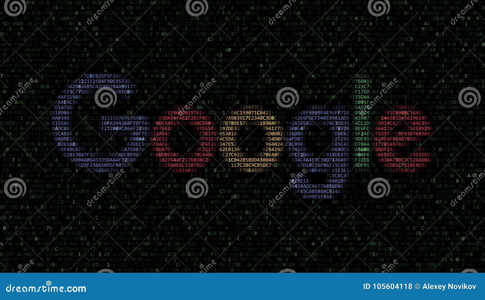 Google Logo Made of Hexadecimal Symbols on Computer Screen. Editorial ...