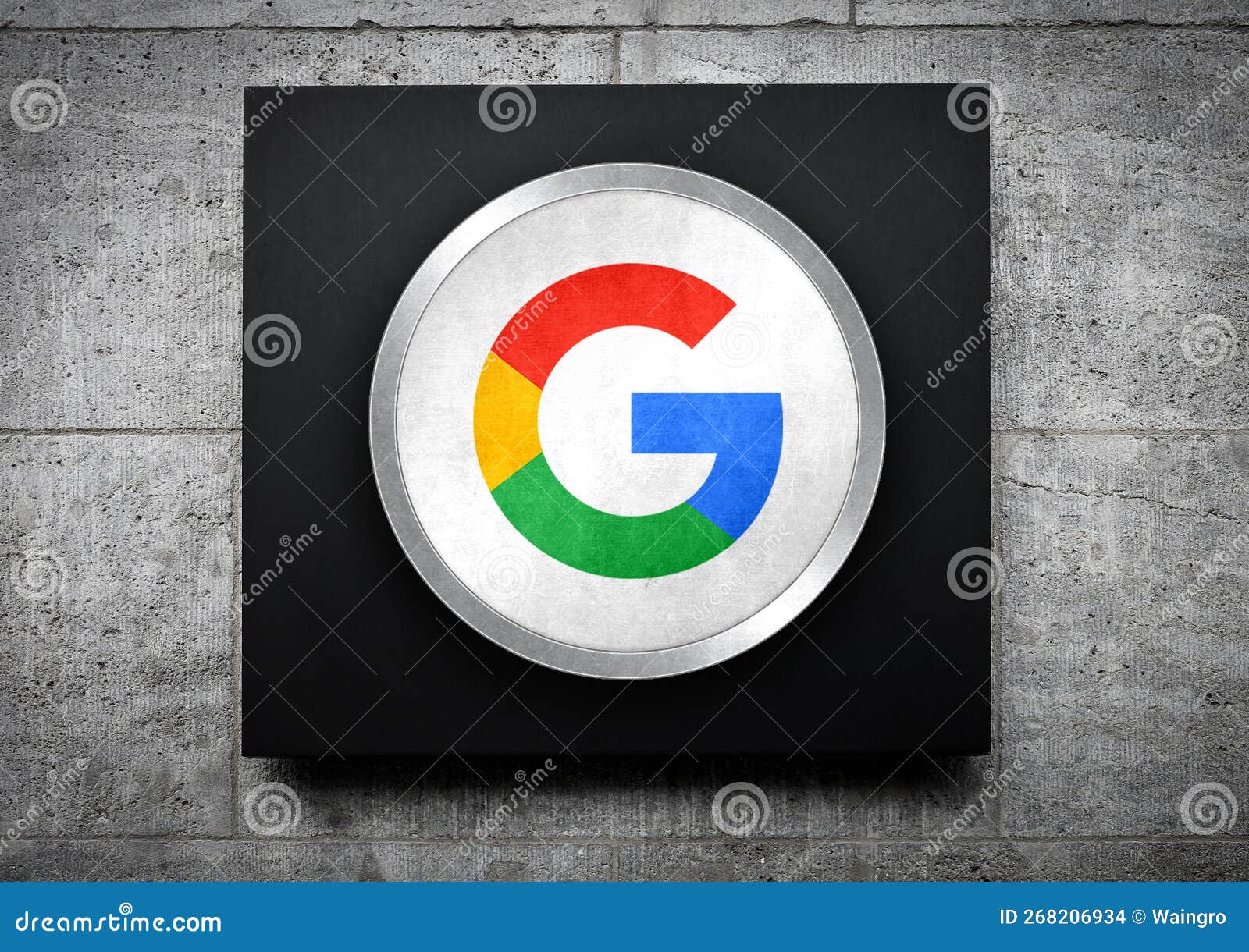 Google company logotype editorial stock image. Image of tech - 268206934