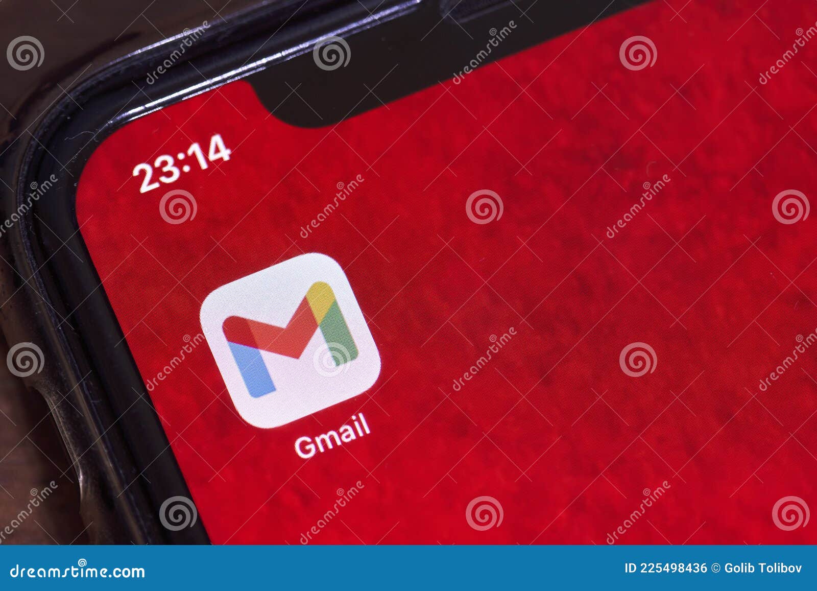 Google Mail or Gmail Mobile Application on Smartphone Screen Editorial ...