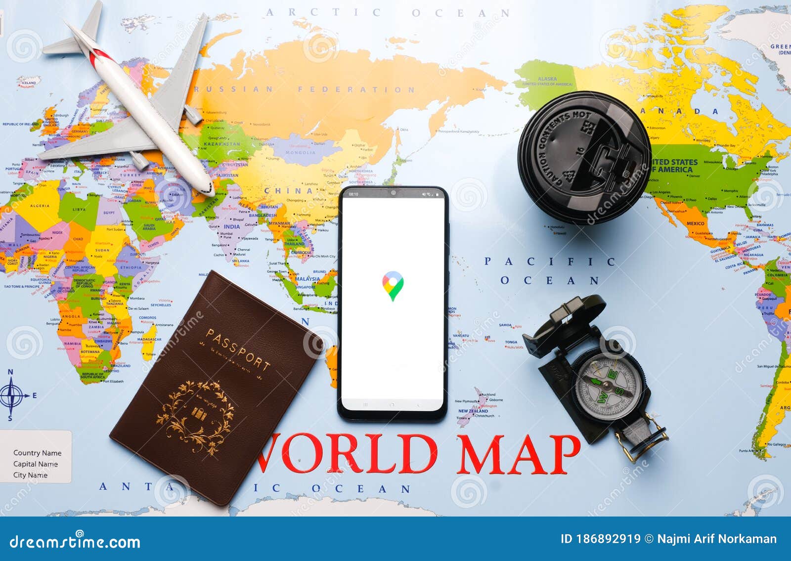 Google map for travelling editorial stock image. Image of route - 186892919