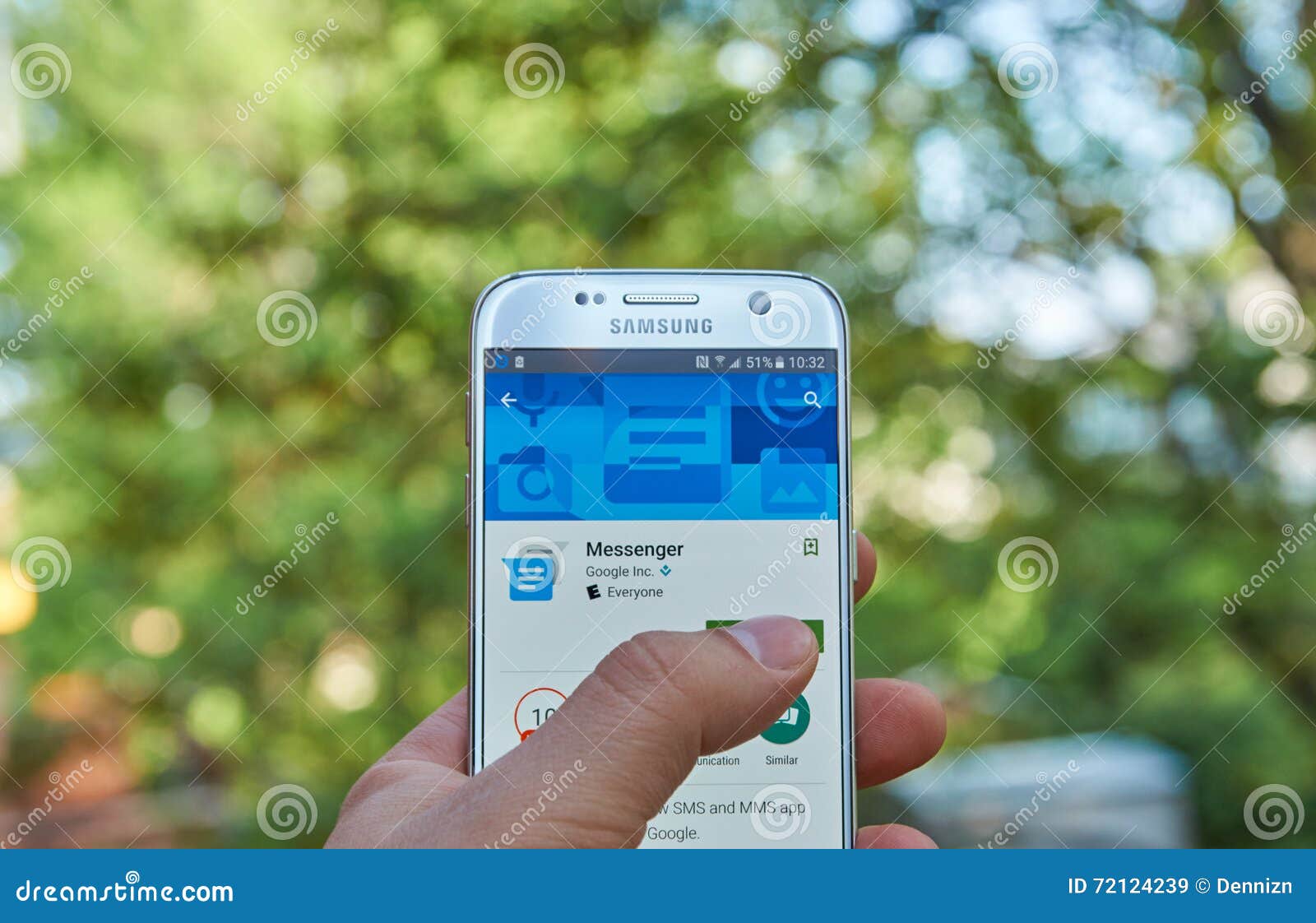 Google Messenger app editorial stock image. Image of connect - 72124239