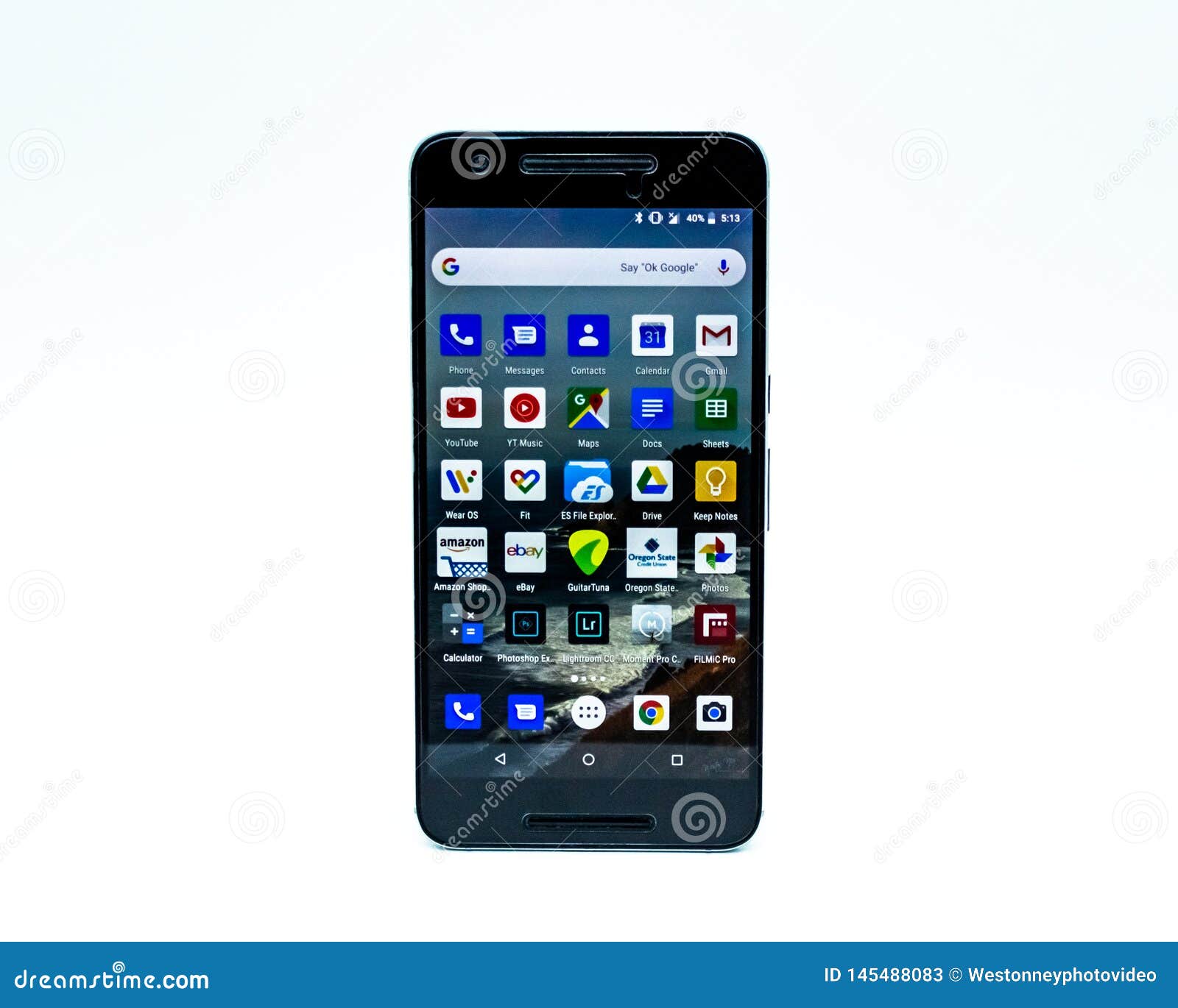 Google Nexus 6P Silver by Huawei Rear View Isolated White Background ...