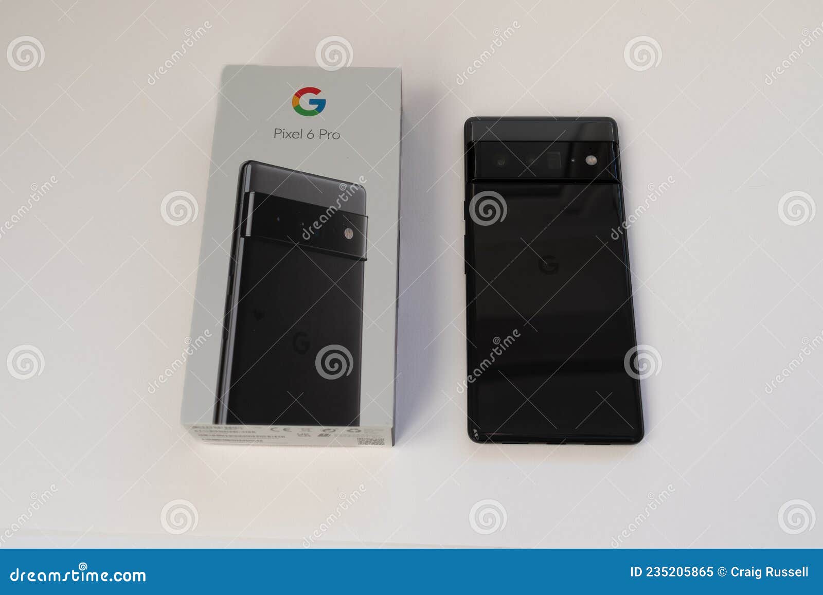 Google Pixel 6 Pro - High Tech Smartphone, Showing Rear Camera and Case ...