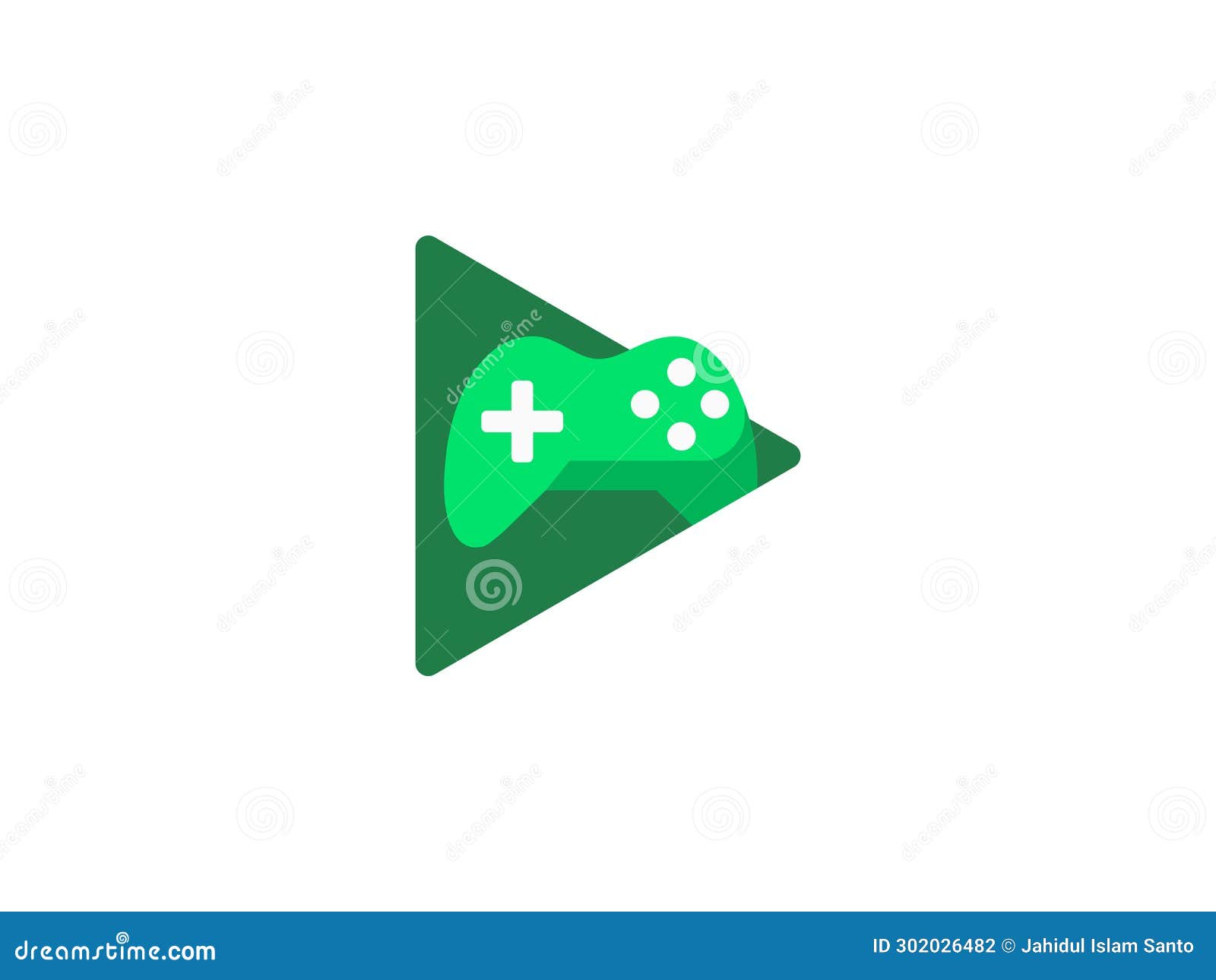 Google Play Games Logo stock illustration. Illustration of number ...