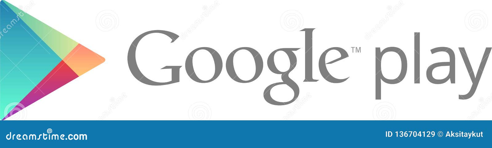 Editorial - Google Play Logo Editorial Stock Image - Illustration of ...