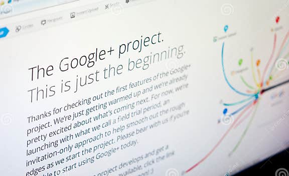 Google plus editorial photography. Image of project, computer - 20094732