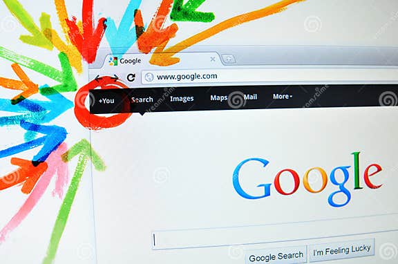 Google Plus editorial stock photo. Image of entertainment - 20421363