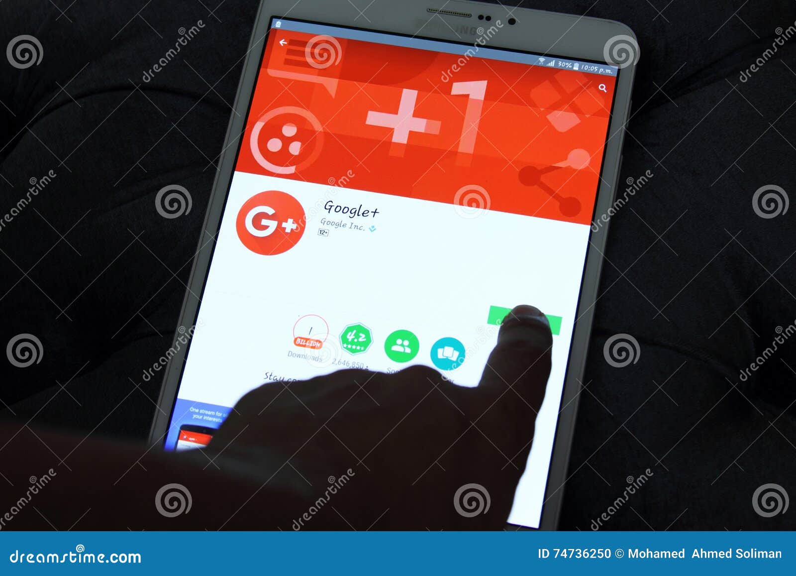 Google Plus App on Google Play Editorial Image - Image of network ...