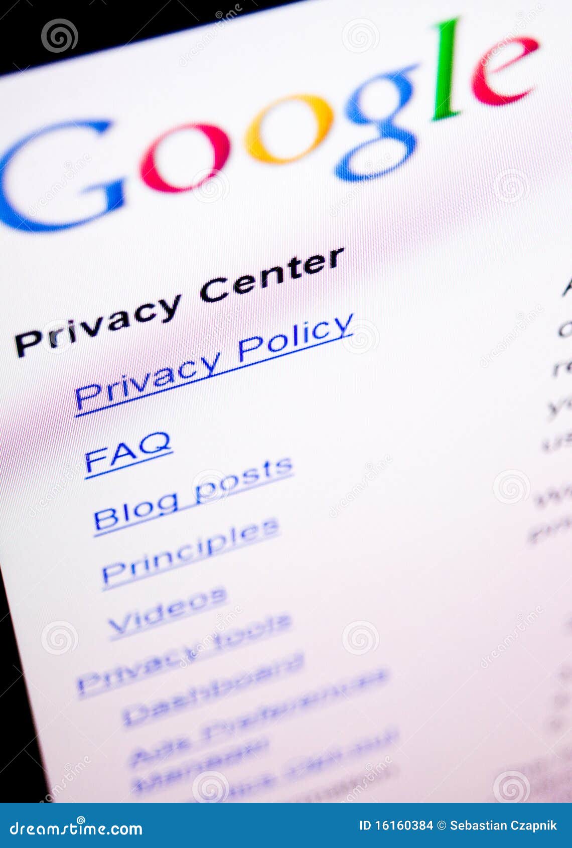 Google privacy editorial stock image. Image of popular - 16160384