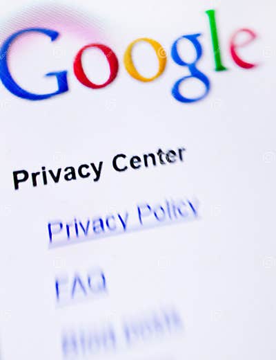 Google privacy editorial photography. Image of privacy - 16160397