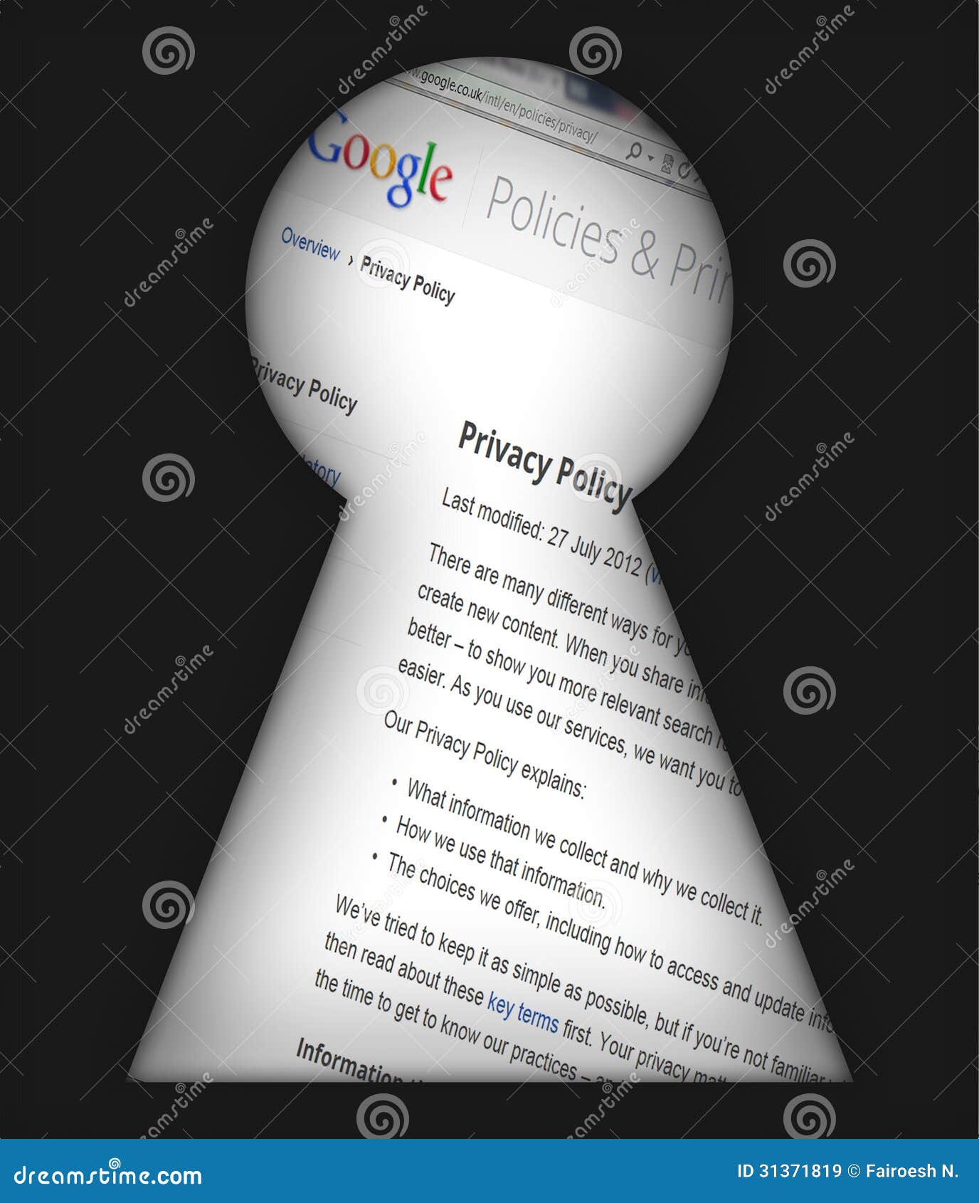 Google privacy policy editorial stock image. Image of computing - 31371819