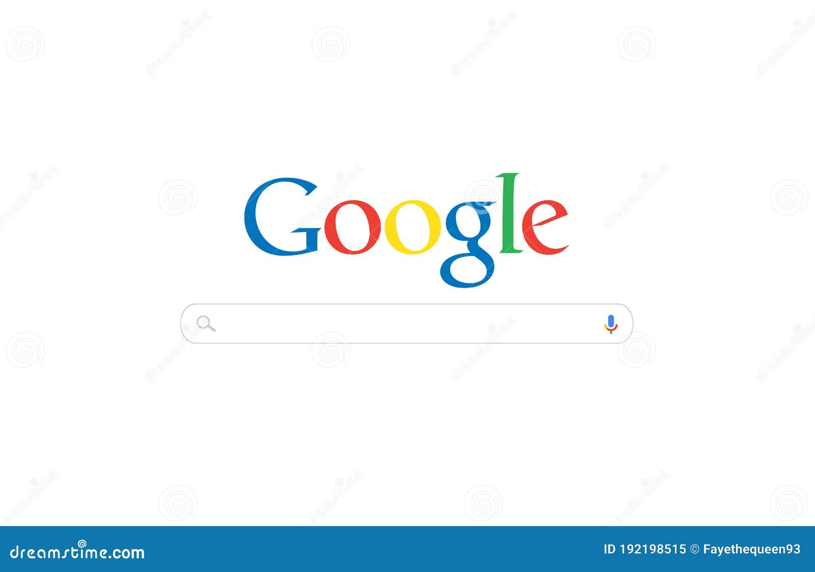 Google Search Bar. Search in Flat Style Editorial Image - Illustration ...