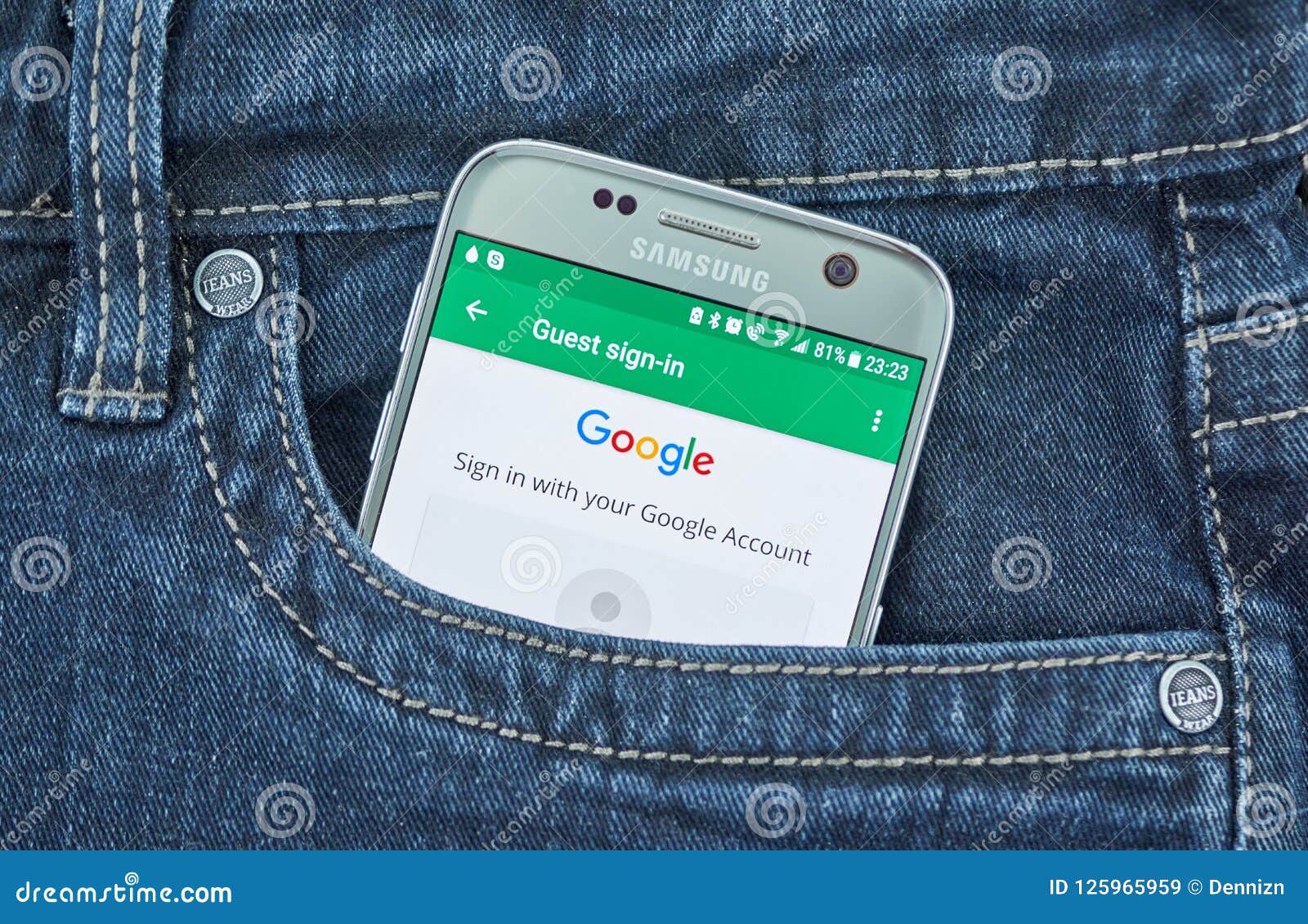 Google Sign-in Page on Screen of Samsung Editorial Stock Image - Image ...