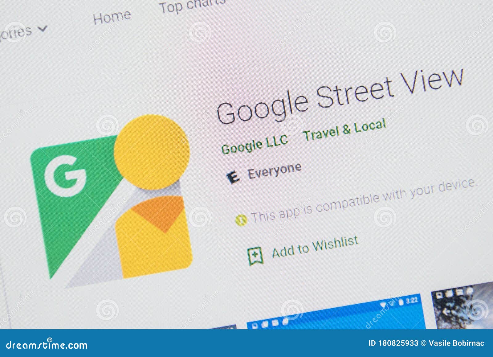 Google Street View App Icon. Selective Focus. Editorial Stock Photo ...