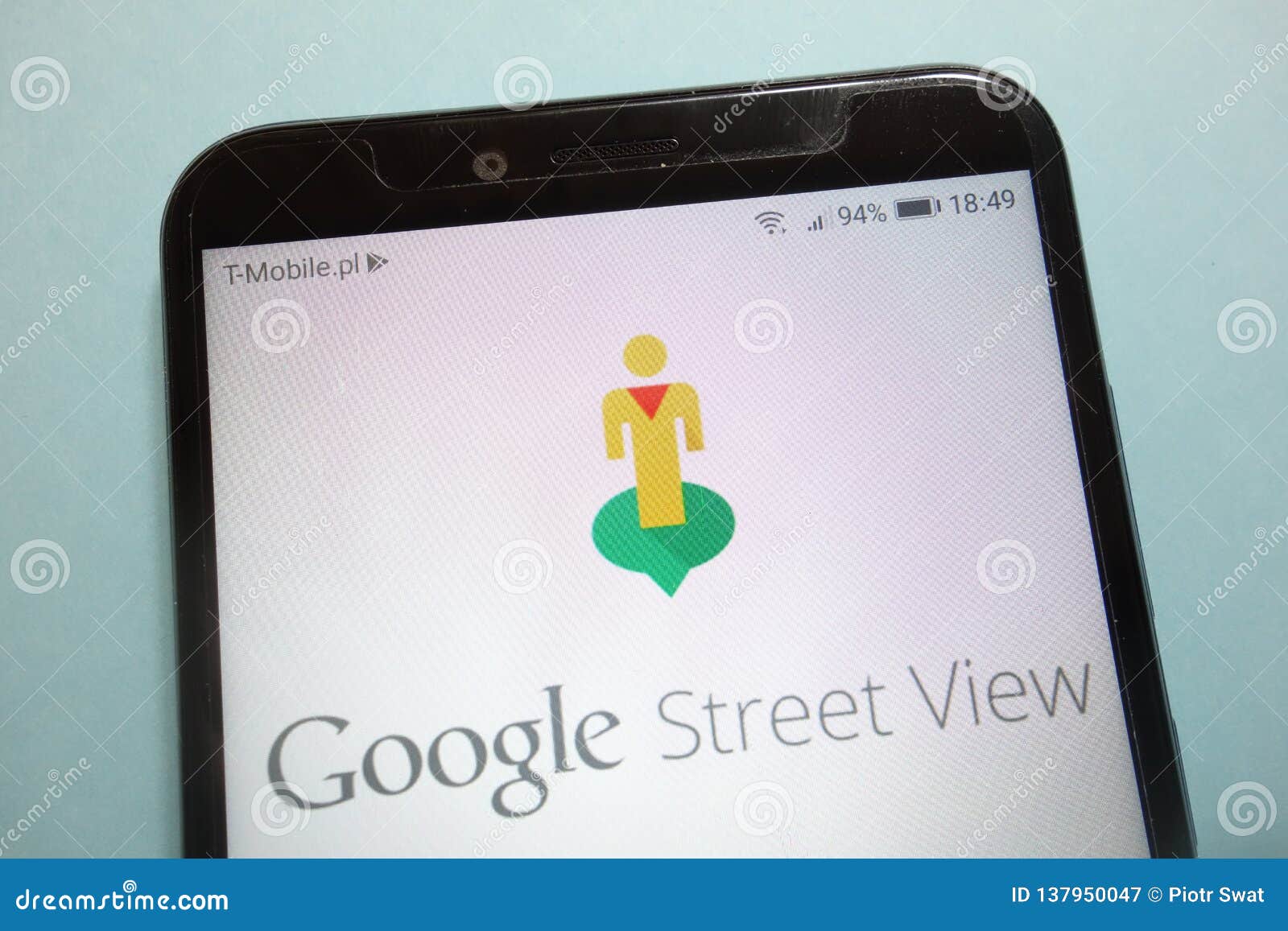 Google Street View Logo Na Smartphone Fotografia Editorial - Obraz ...