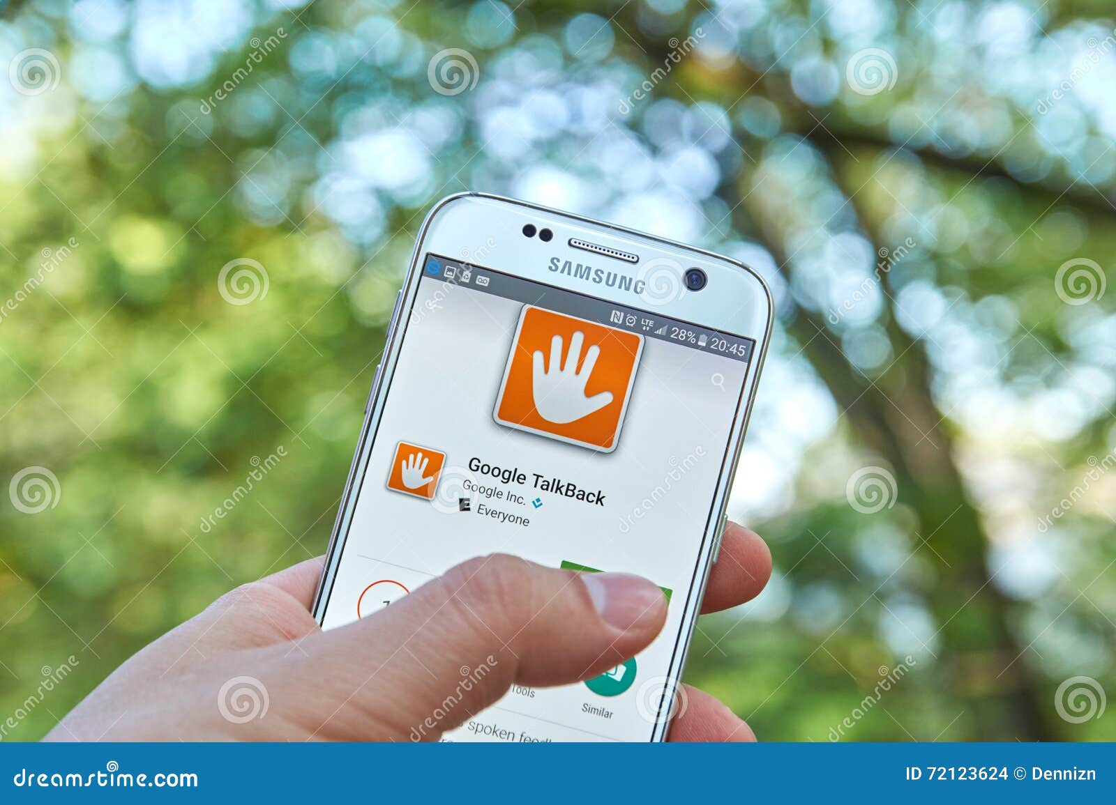 Google TalkBack app editorial stock image. Image of connection - 72123624