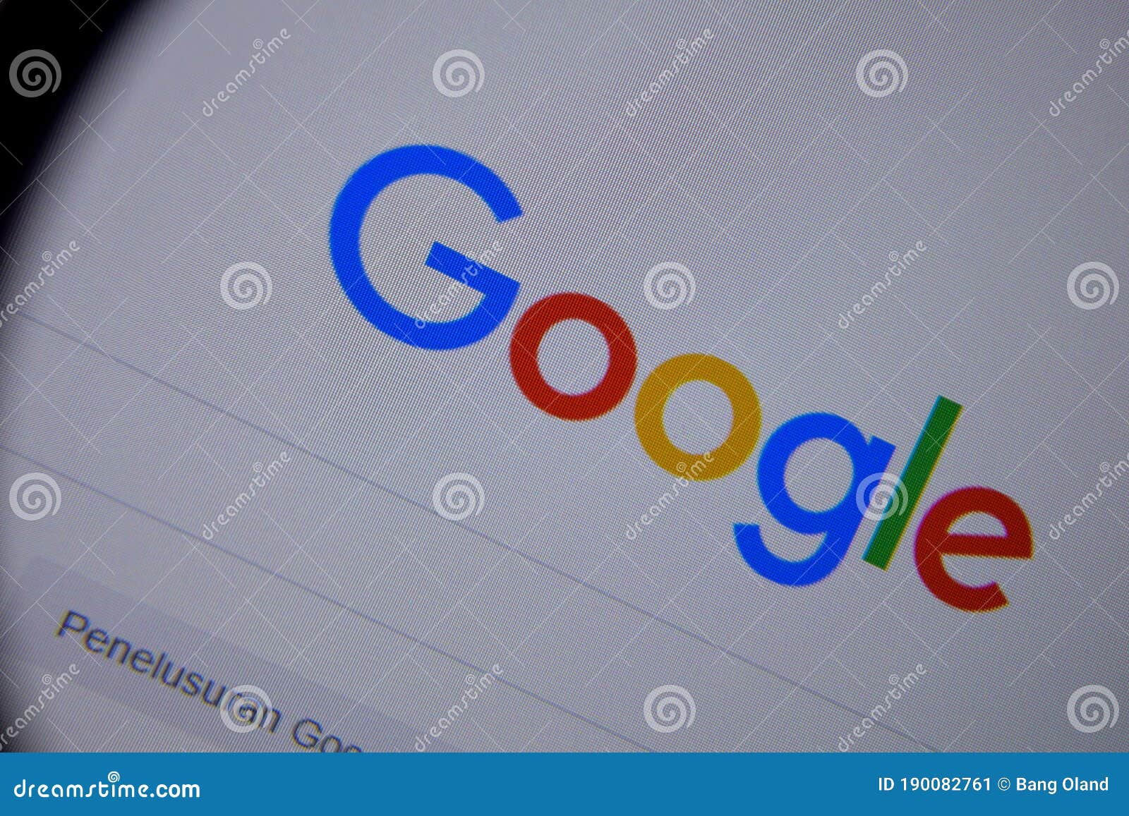 Google Website Home Page on Computer Screen. Analytics is a Web Browser ...