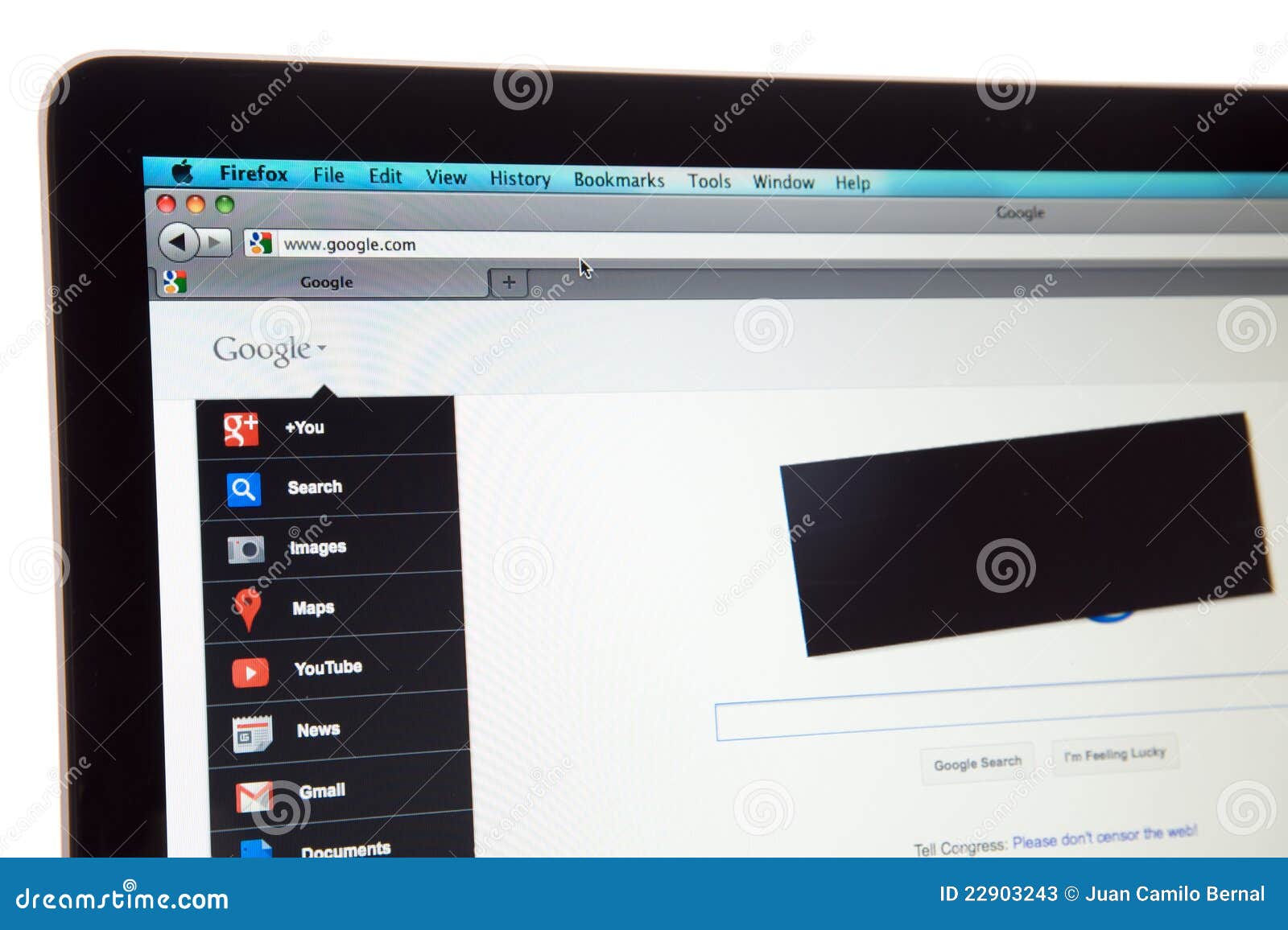Google Website during the Internet Blackout Editorial Stock Photo ...