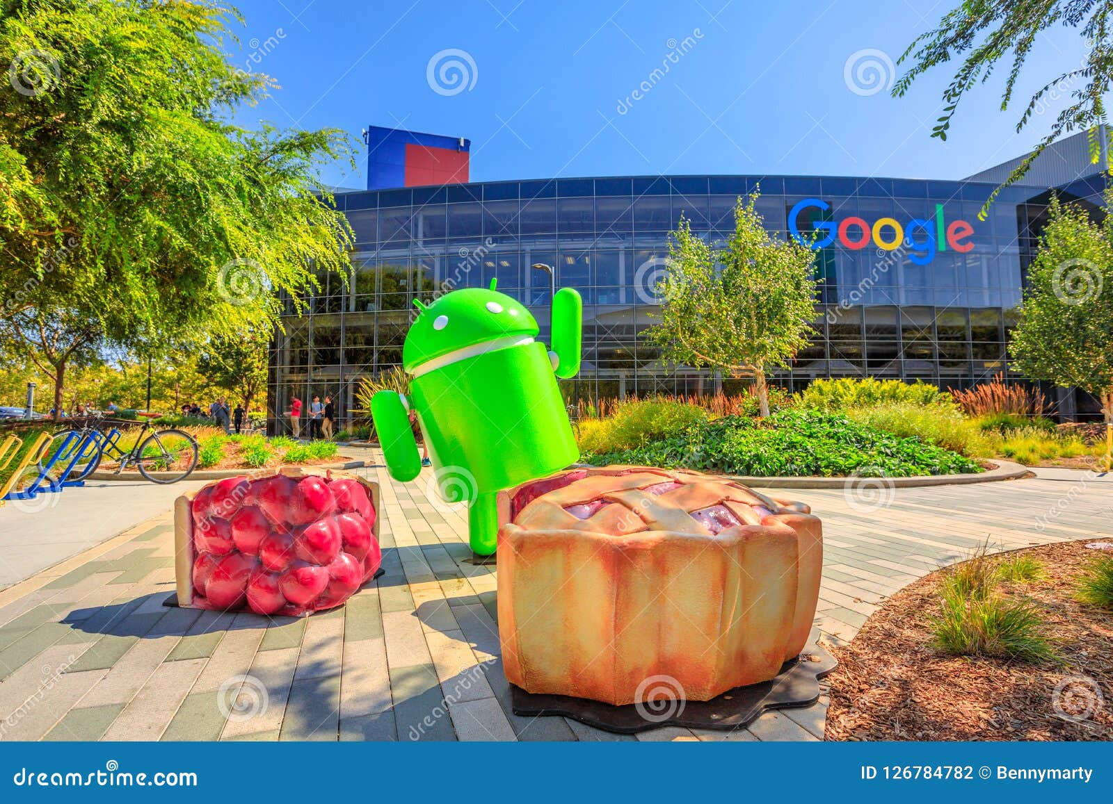 Googleplex山景城 图库摄影片. 图片 包括有 复制品, 任命的, 镀铬物, 总部, 机器人, 软件 - 126784782