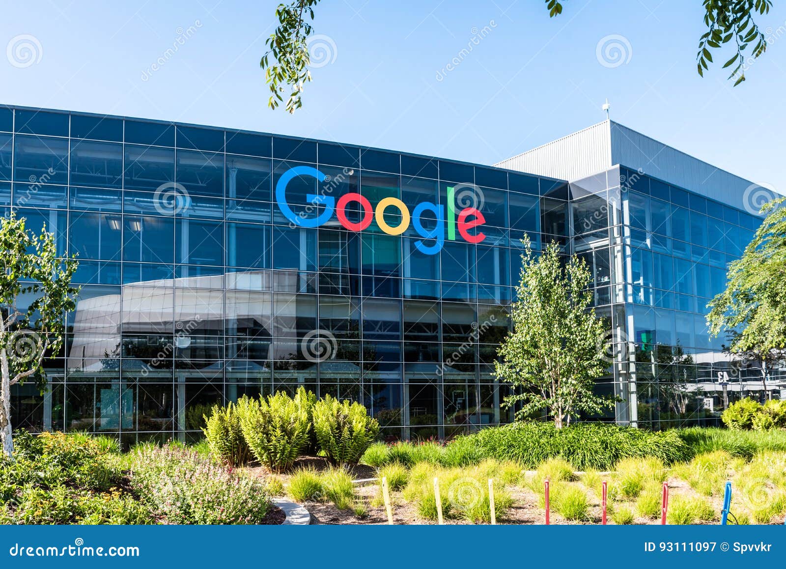 Googleplex - Google-Hoofdkwartier in Californië Redactionele Fotografie ...