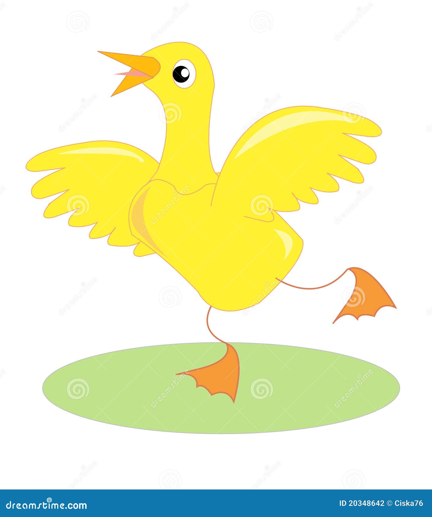Goose stock vector. Illustration of happy, animal, goose - 20348642