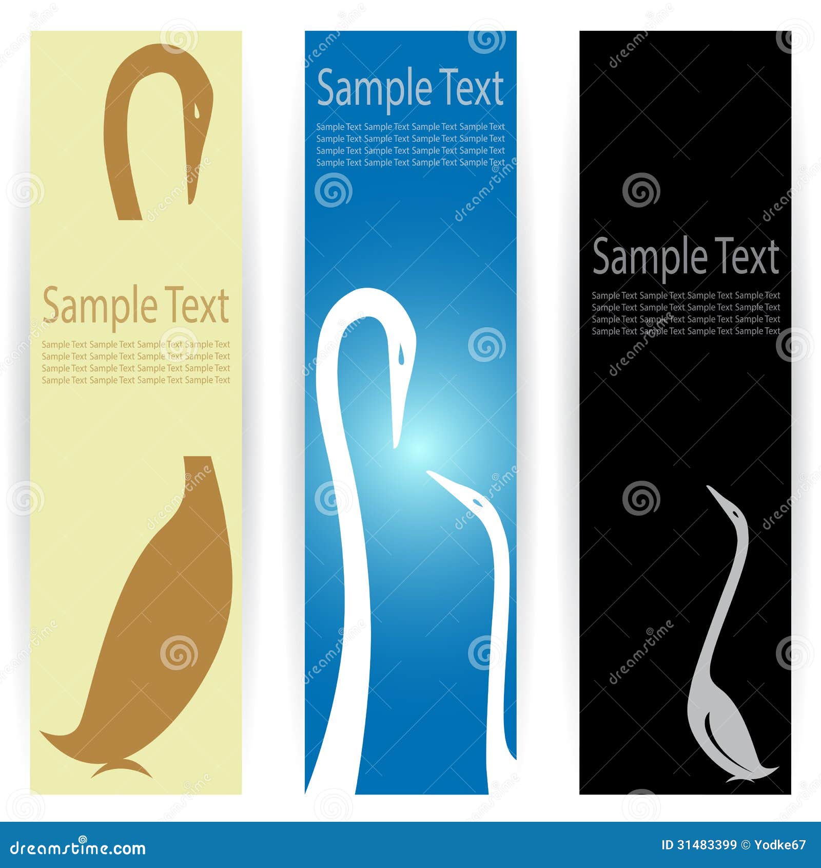 Goose banners stock vector. Illustration of emblem, business - 31483399