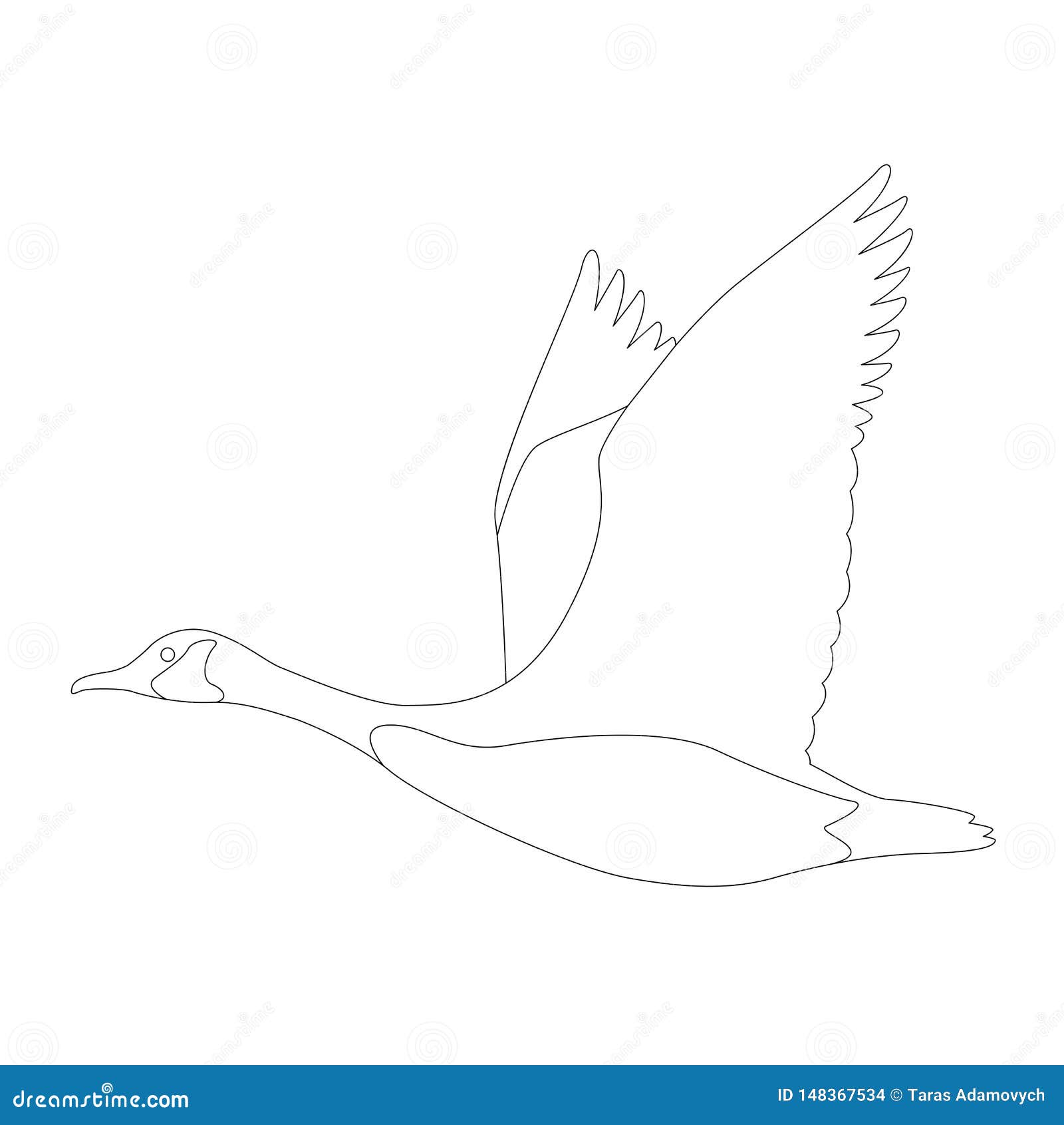 Goose Canadian, .vector Illustration,black Silhouette ,profile ...
