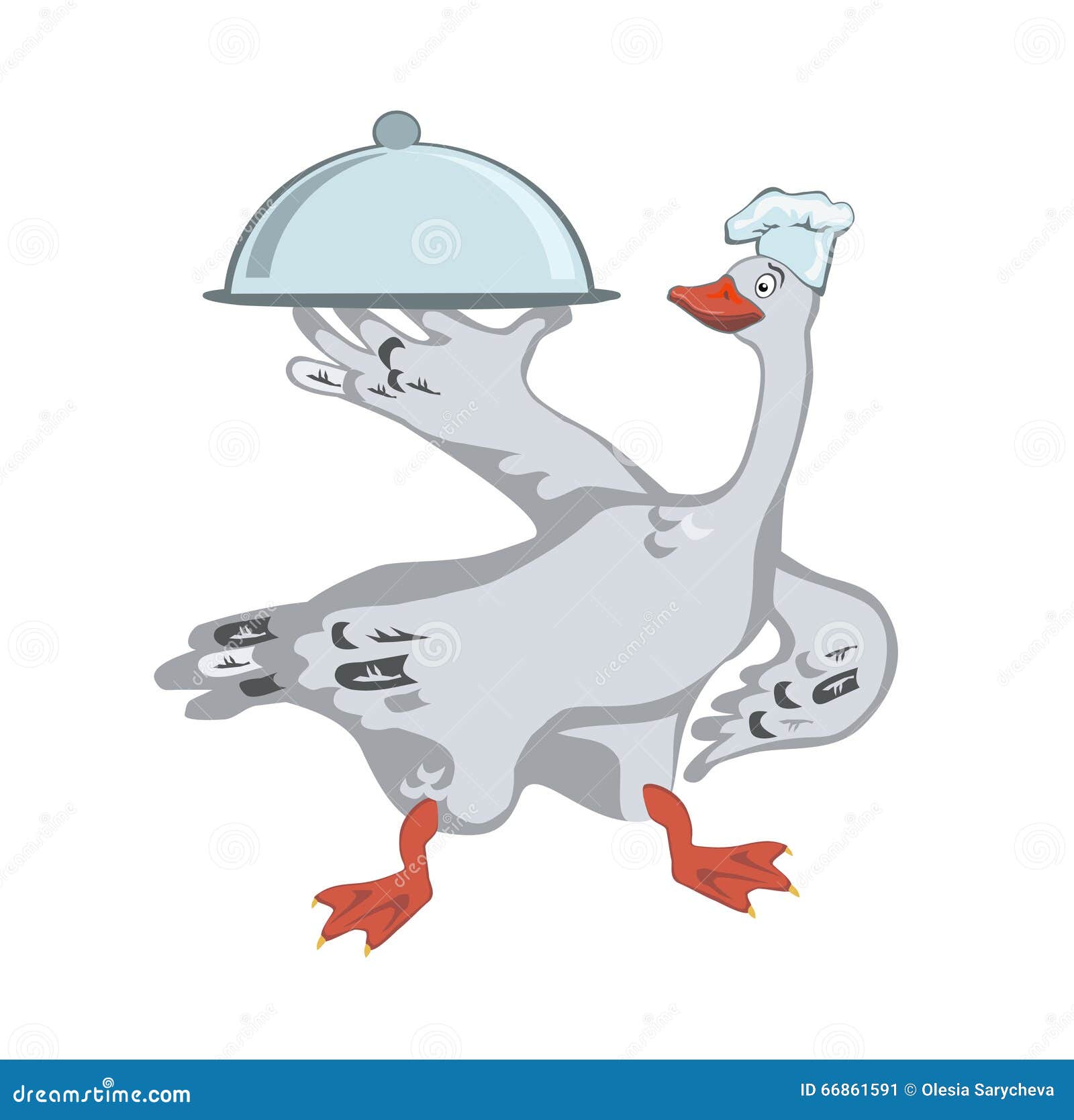 Goose Cook stock vector. Illustration of duck, food, etching - 66861591