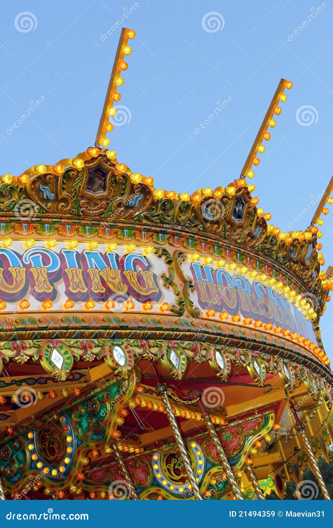 A Victorian Carousel At The Fun Fair Editorial Photo | CartoonDealer ...
