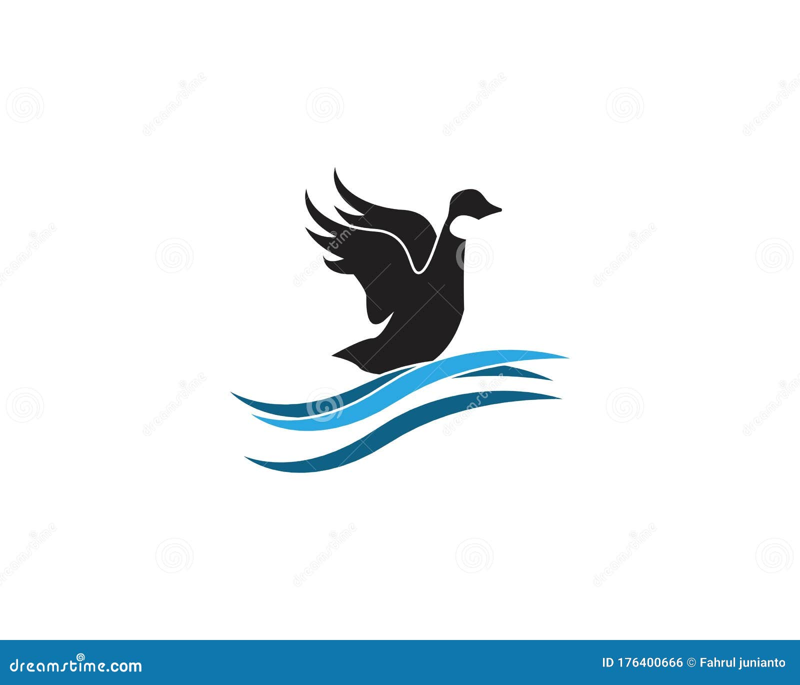Goose Icon and Symbol Vector Illustration Stock Illustration ...