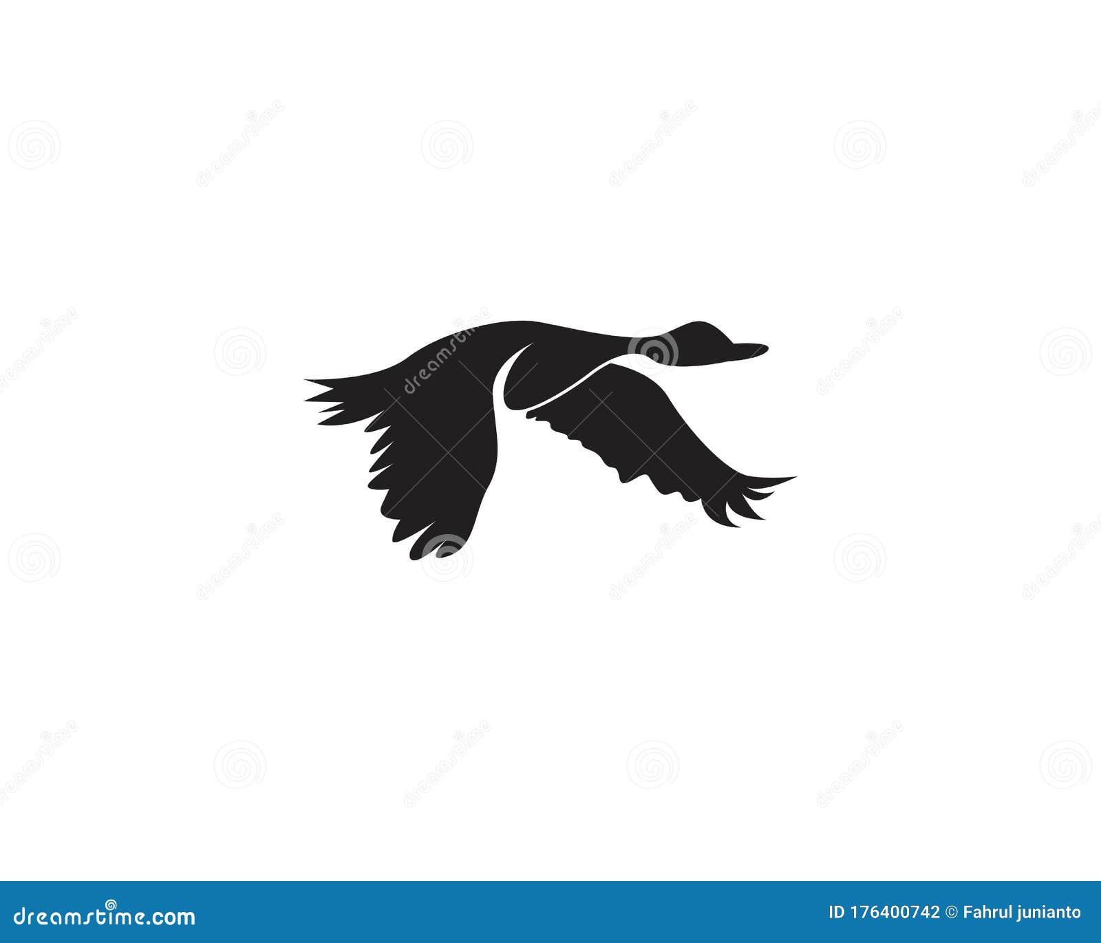 Goose Icon and Symbol Vector Illustration Stock Illustration ...