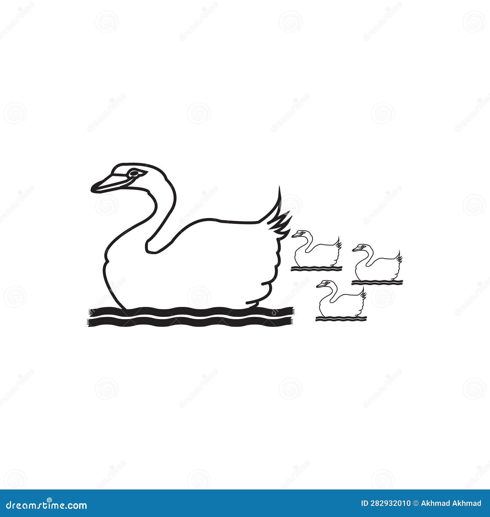 Goose icon stock vector. Illustration of cute, beautiful - 282932010